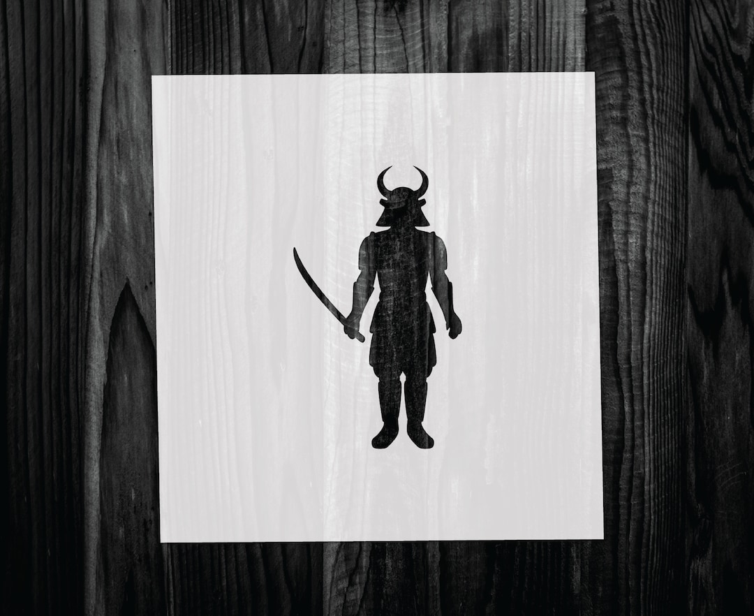 Samurai Stencil, Mylar Reusable Stencil, Stencil, FAST SHIPPING - Etsy