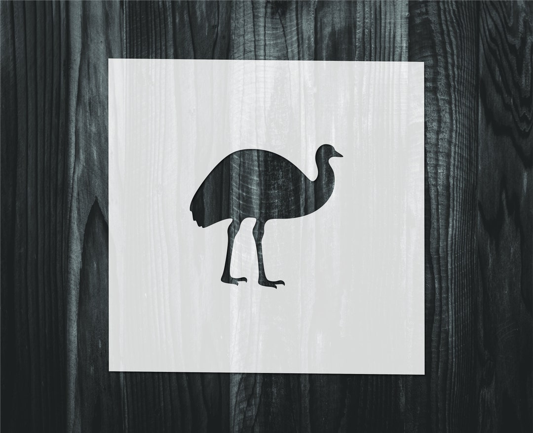 Emu Stencil, Mylar Reusable Stencil, Stencil, FAST SHIPPING - Etsy