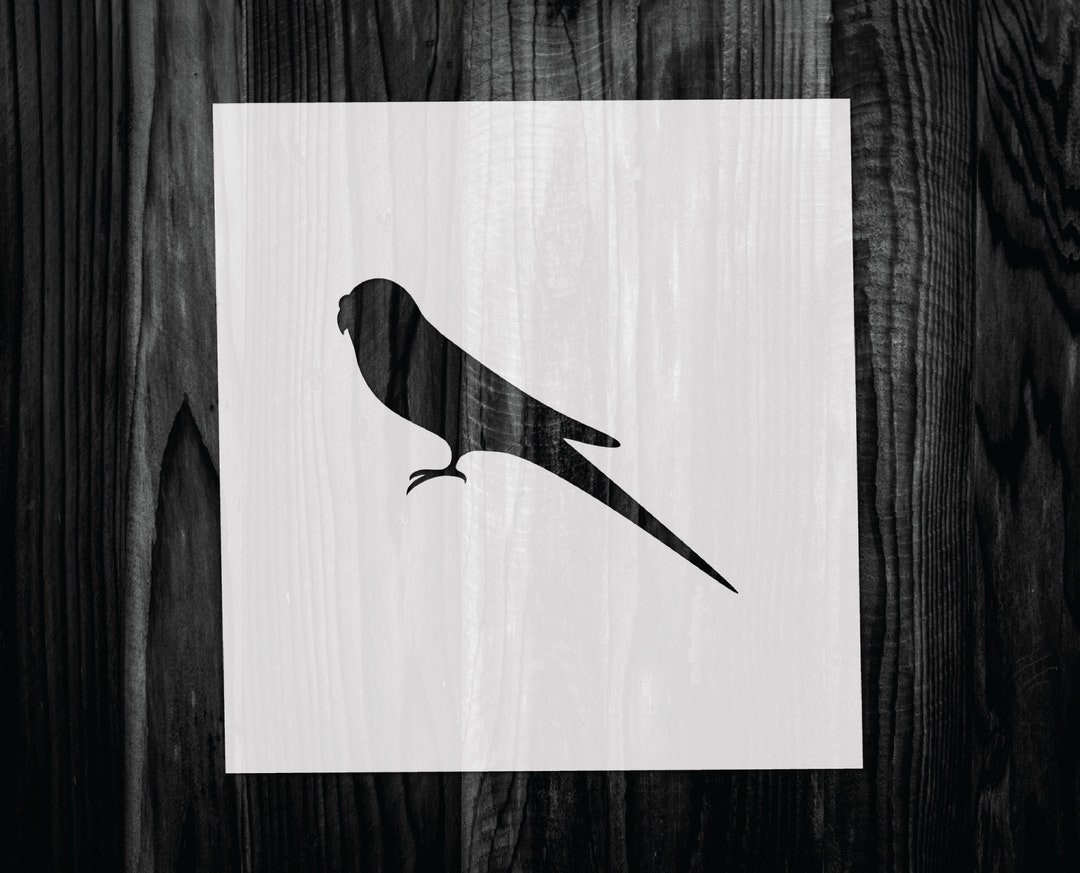 Parakeet Stencil, Mylar Reusable Stencil, Stencil, FAST SHIPPING - Etsy