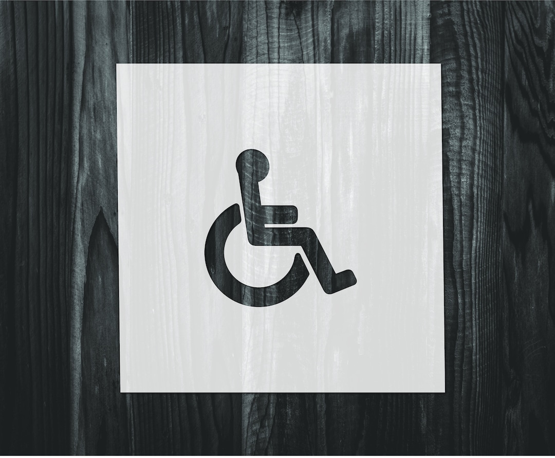 Handicap Symbol Stencil, Mylar Reusable Stencil, Stencil, FAST SHIPPING ...