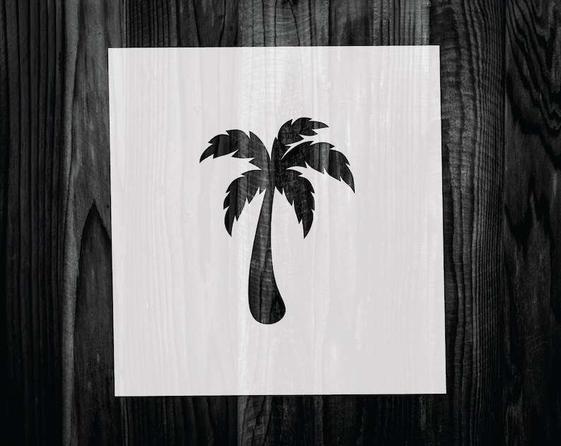 Palm Tree Stencil: Reusable Mylar Template - Etsy