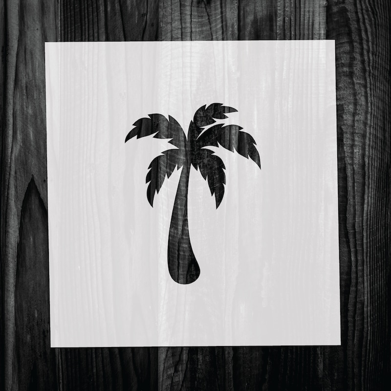 Palm Tree Stencil - Etsy