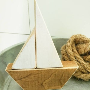 Rustic Wood Sailboat nautical decor sailboat decor | Etsy