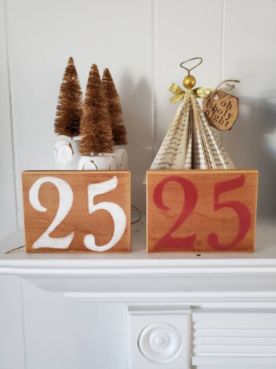 25 Mini-sign, Calendar Sign, Christmas Sign, 25 Sign, Wood Sign - Etsy