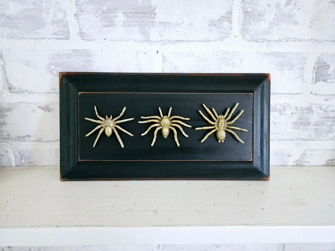 Reclaimed Wood Spider Sign, Spider Decor, Halloween Decor, Spooky Decor ...