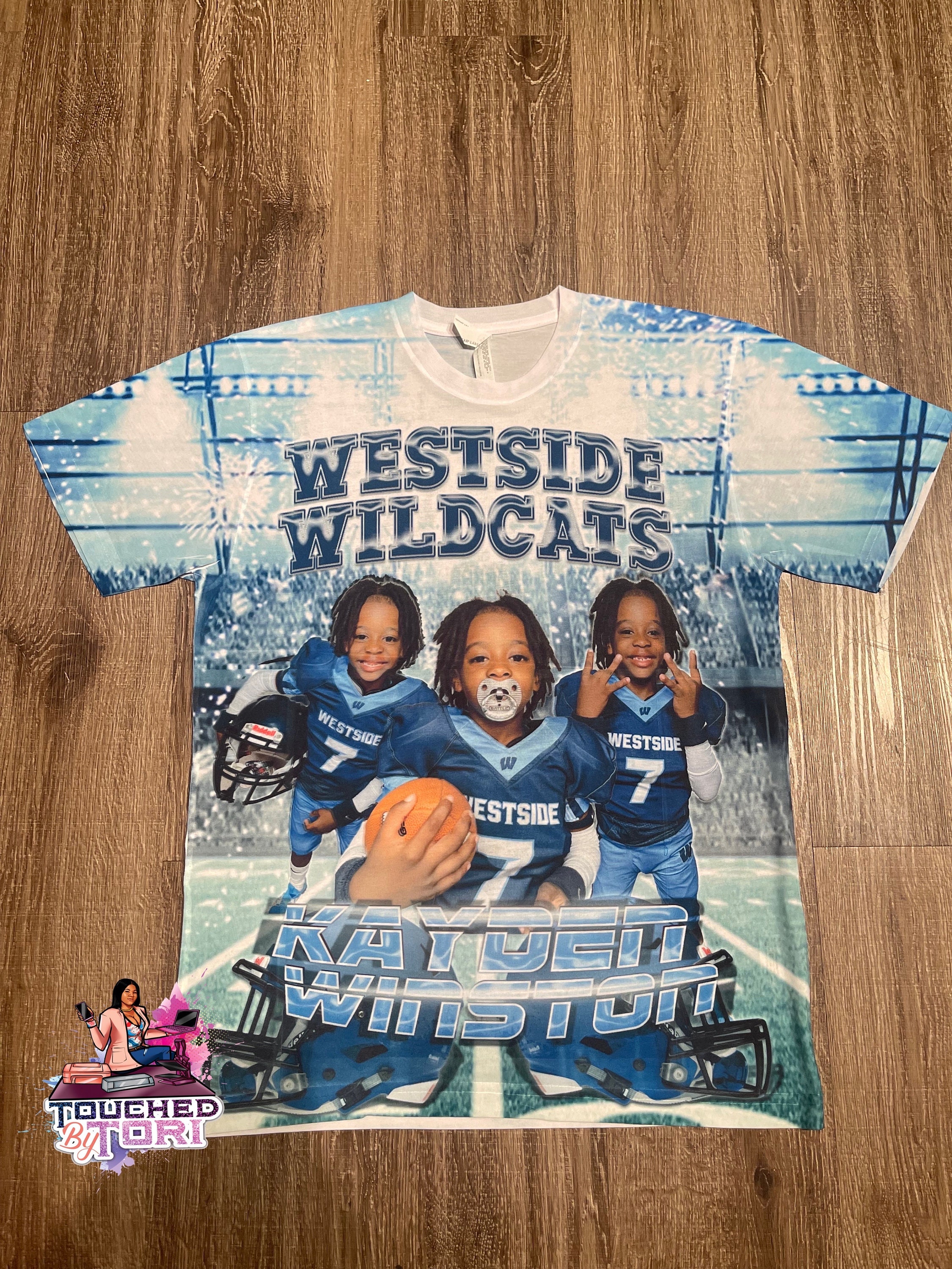 Football All Over T-shirt | 3D T-shirt | Personalized T-shirt | High ...