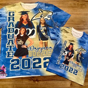 Custom Graduation T-shirt | All Over 3D Design | 2026 Senior Grad ...