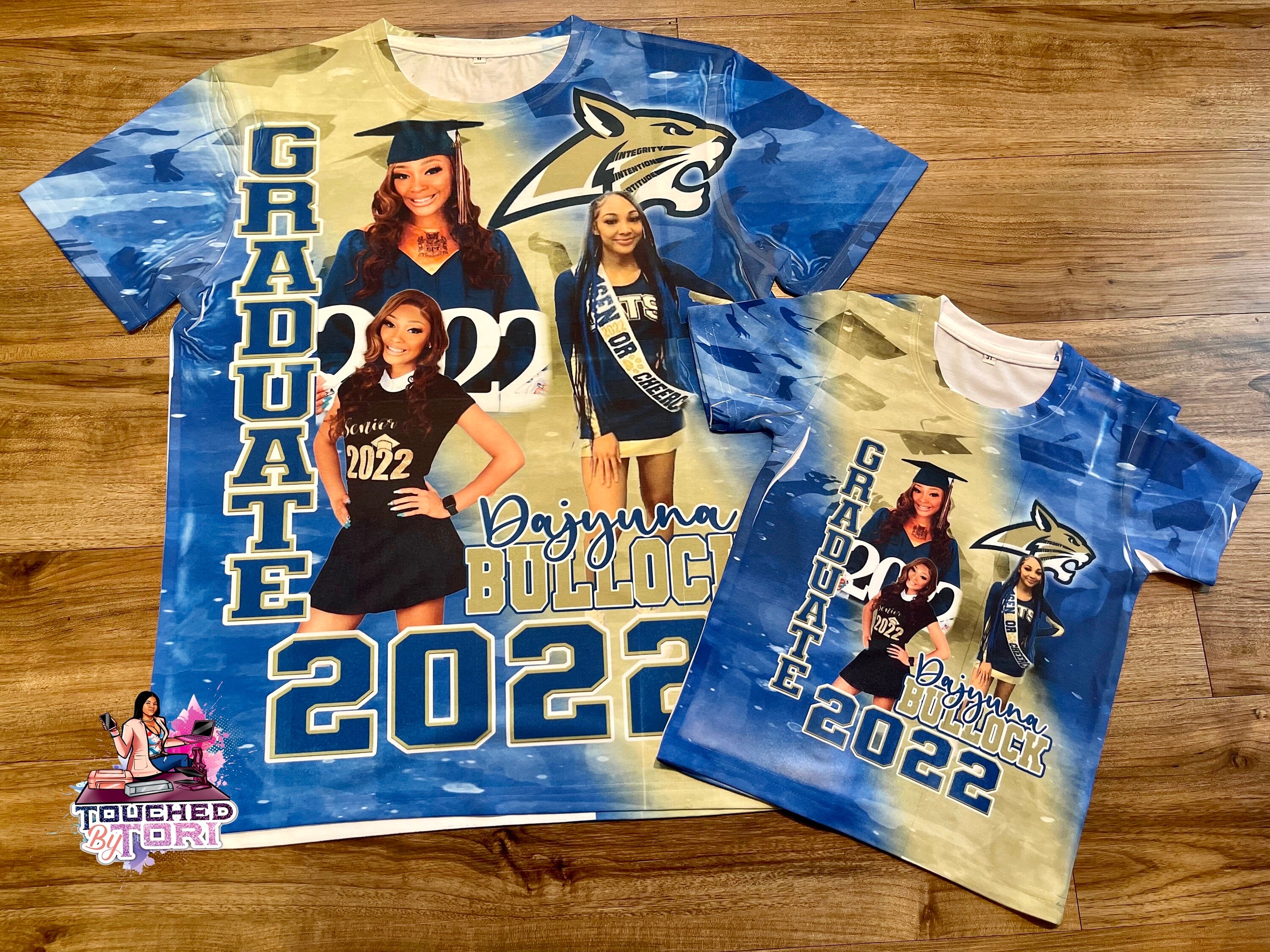 Custom Graduation T-shirt | All Over 3D Design | 2026 Senior Grad ...