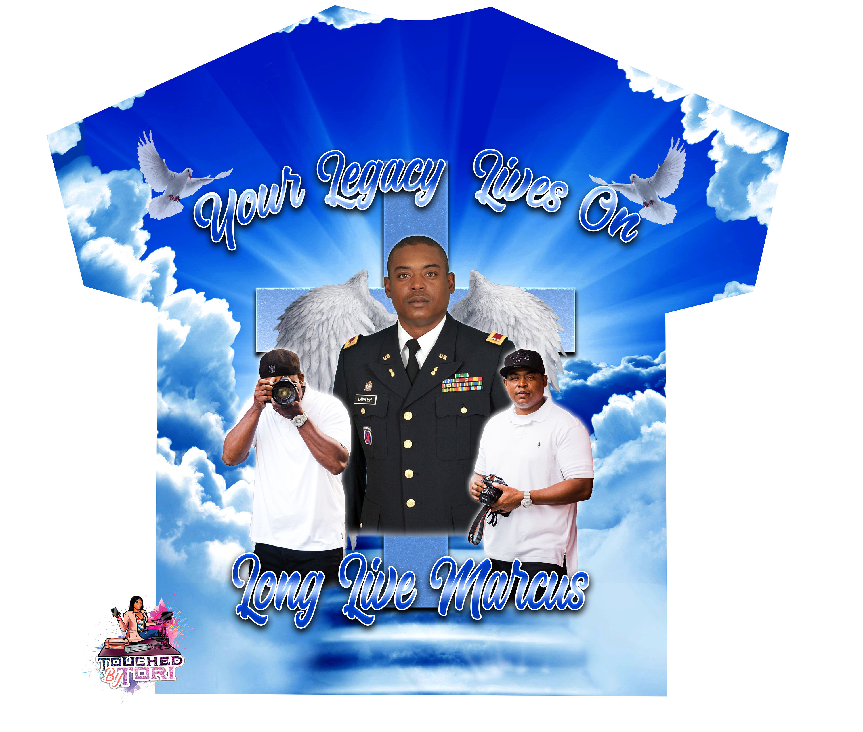 Custom All Over 3D T-shirt Memorial T-shirt Rest in Peace in Loving ...