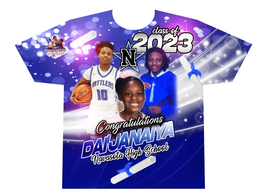Custom Graduation T-shirt | All-over Print Design | Custom T-shirt ...
