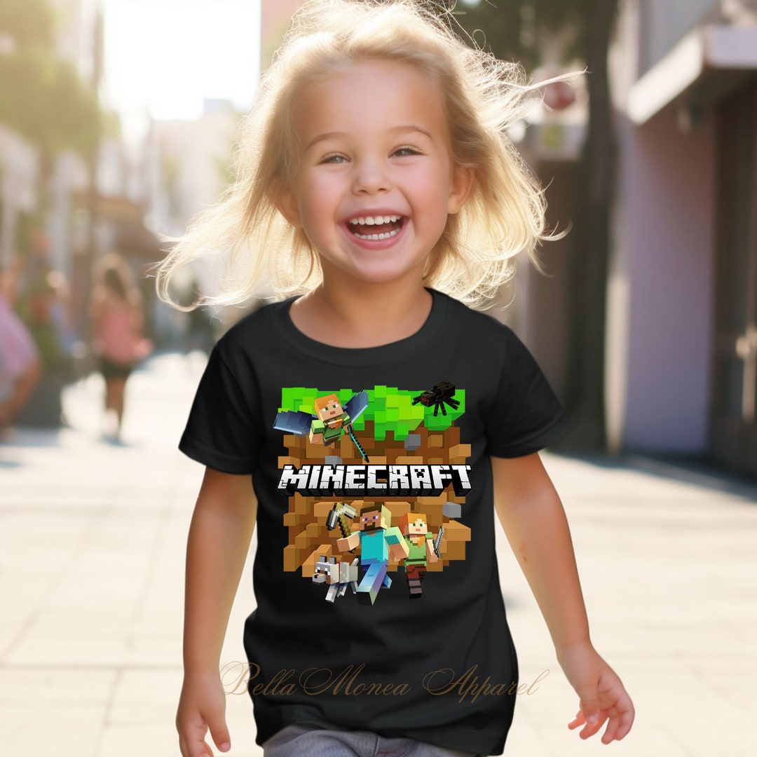 Minecraft Tee, Minecraft Shirt, Kids Minecraft Tee, Minecraft Tshirt ...