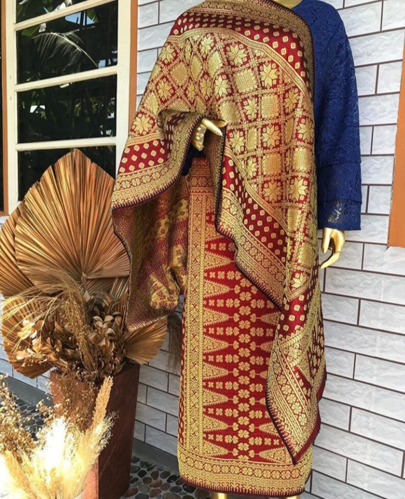 Indonesian Ikat Fabric, Songket Palembang Silk Fabric, Indonesian Silk ...