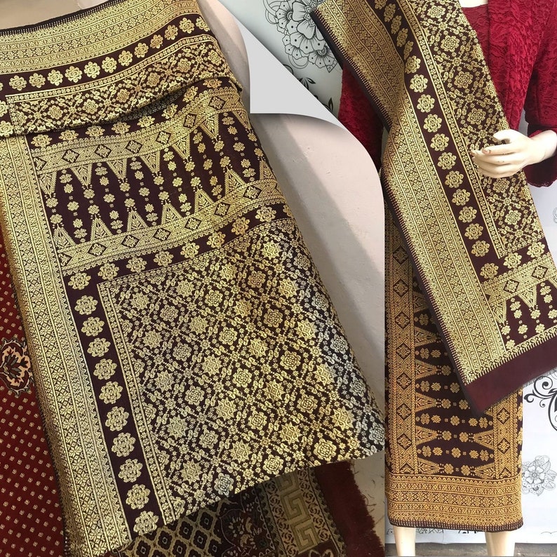 Indonesian Art Fabric, Songket Palembang Silk Fabric, Indonesian ...