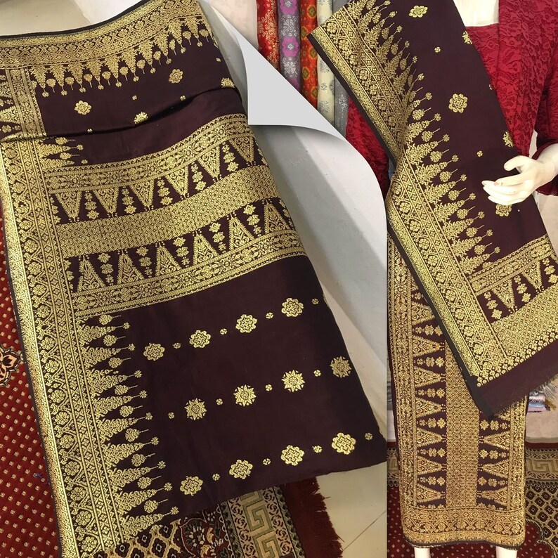 Indonesian Art Fabric, Songket Palembang Silk Textile, Indonesian Silk ...