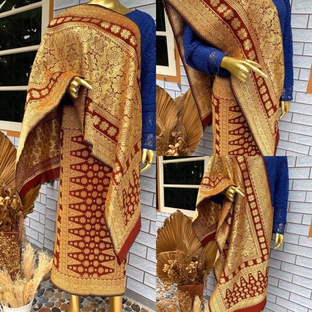 Indonesian Art Fabric Songket Palembang Silk Textile - Etsy