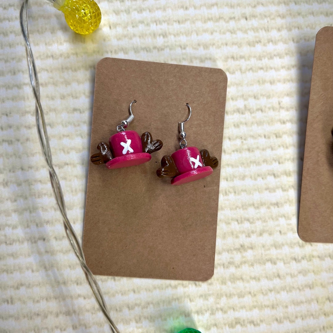 Chopper Hat One Piece Clay Earrings - Etsy