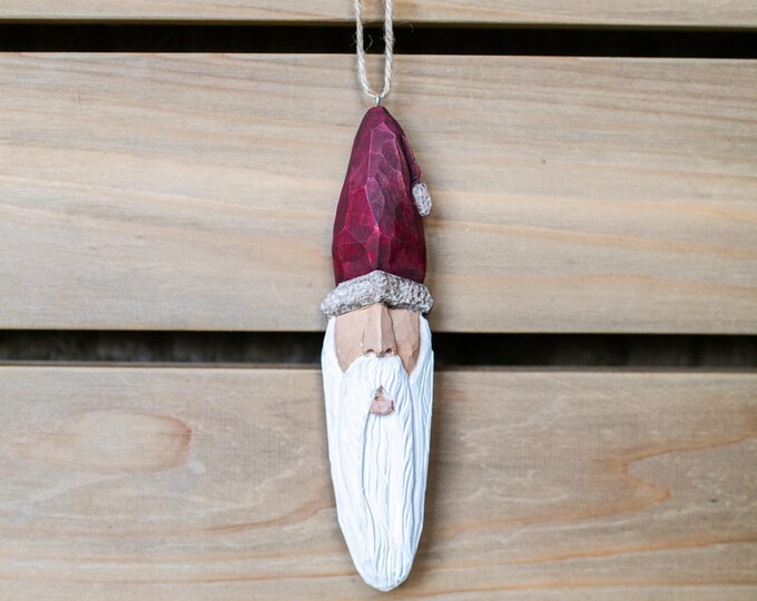 HAND CARVED Santa Wood Spirit - Etsy