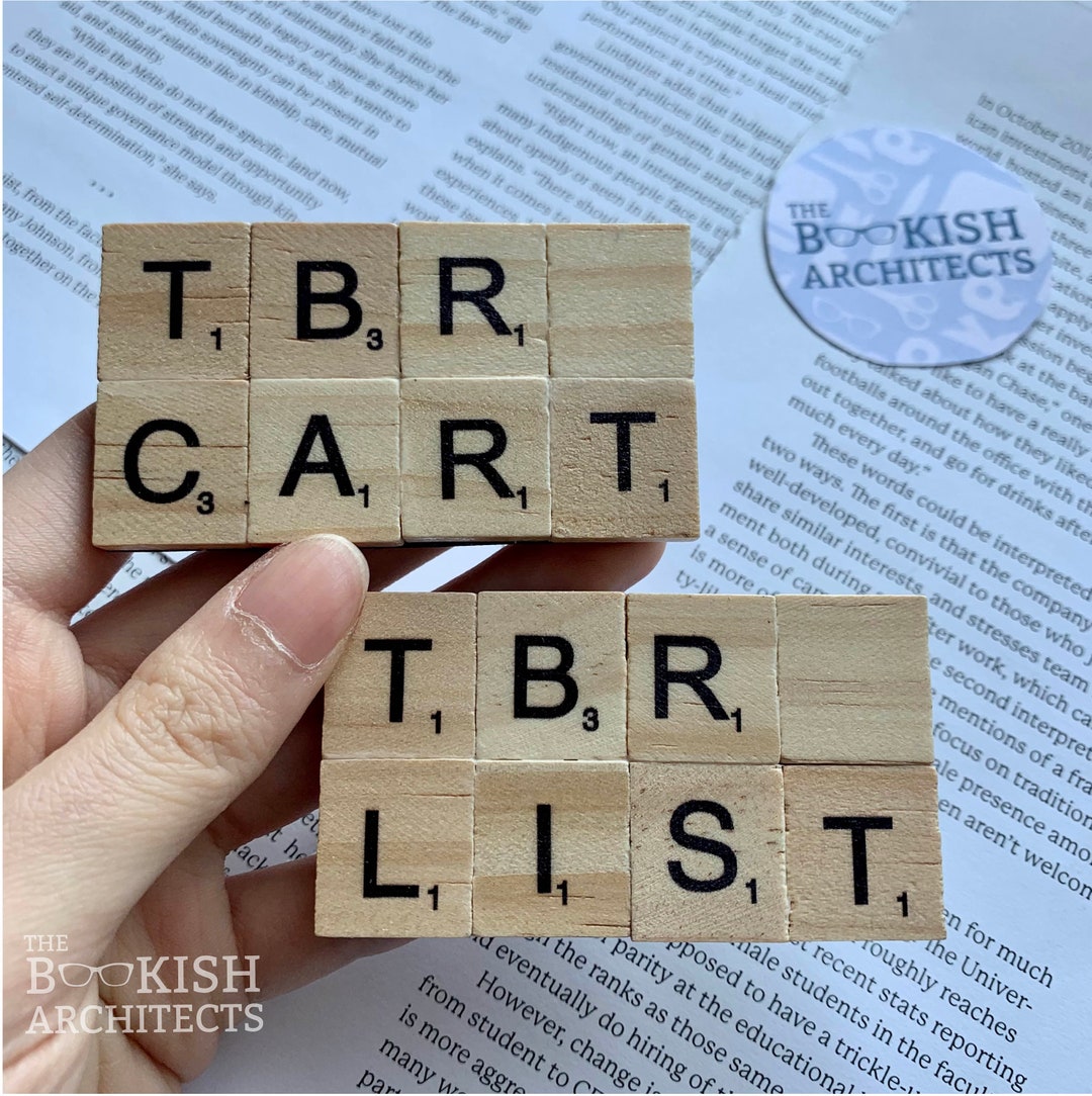 To Be Read TBR Cart TBR List Scrabble Tile Cute Bookish Magnet, Book ...