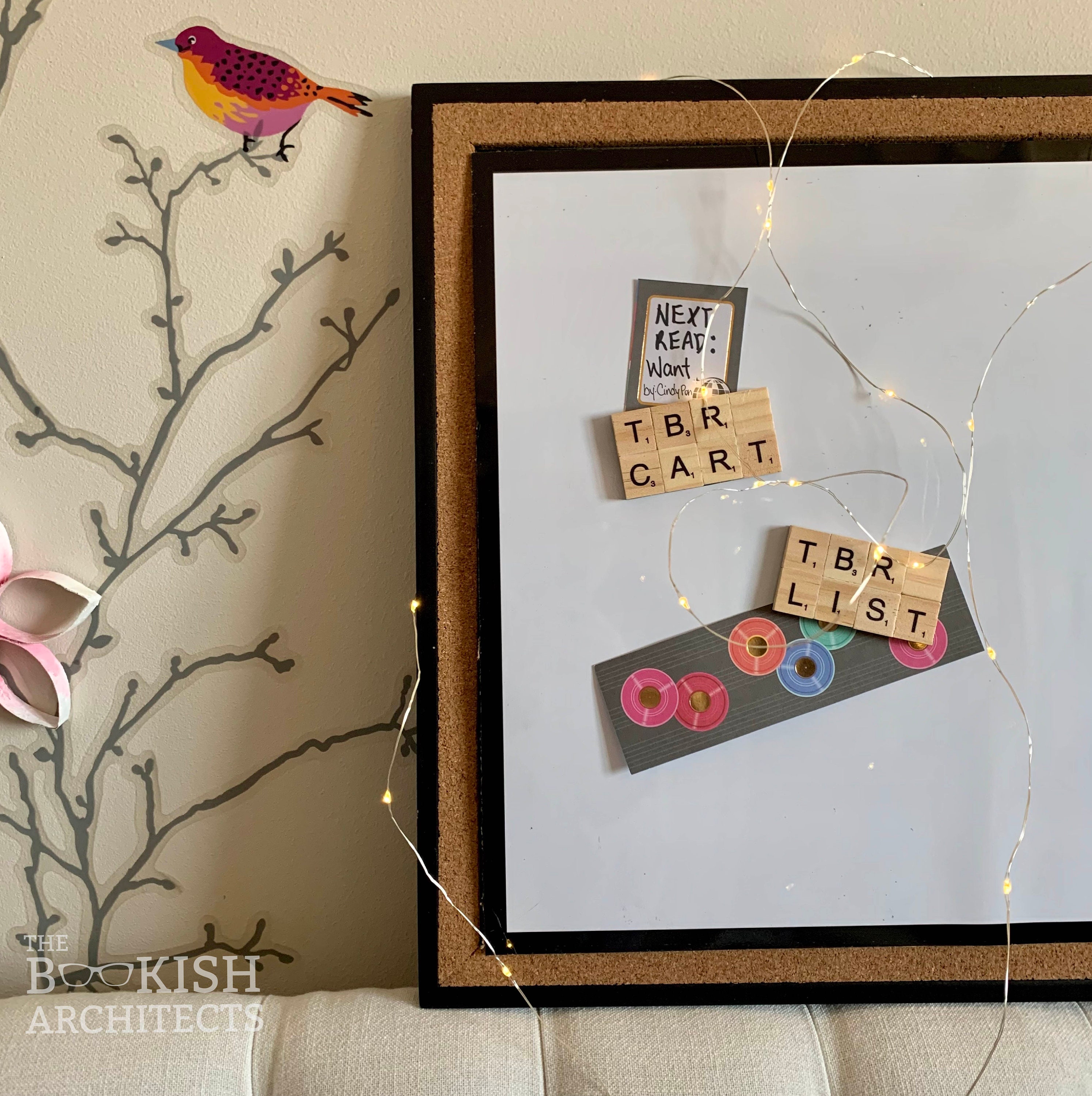 To Be Read TBR Cart TBR List Scrabble Tile Cute Bookish | Etsy