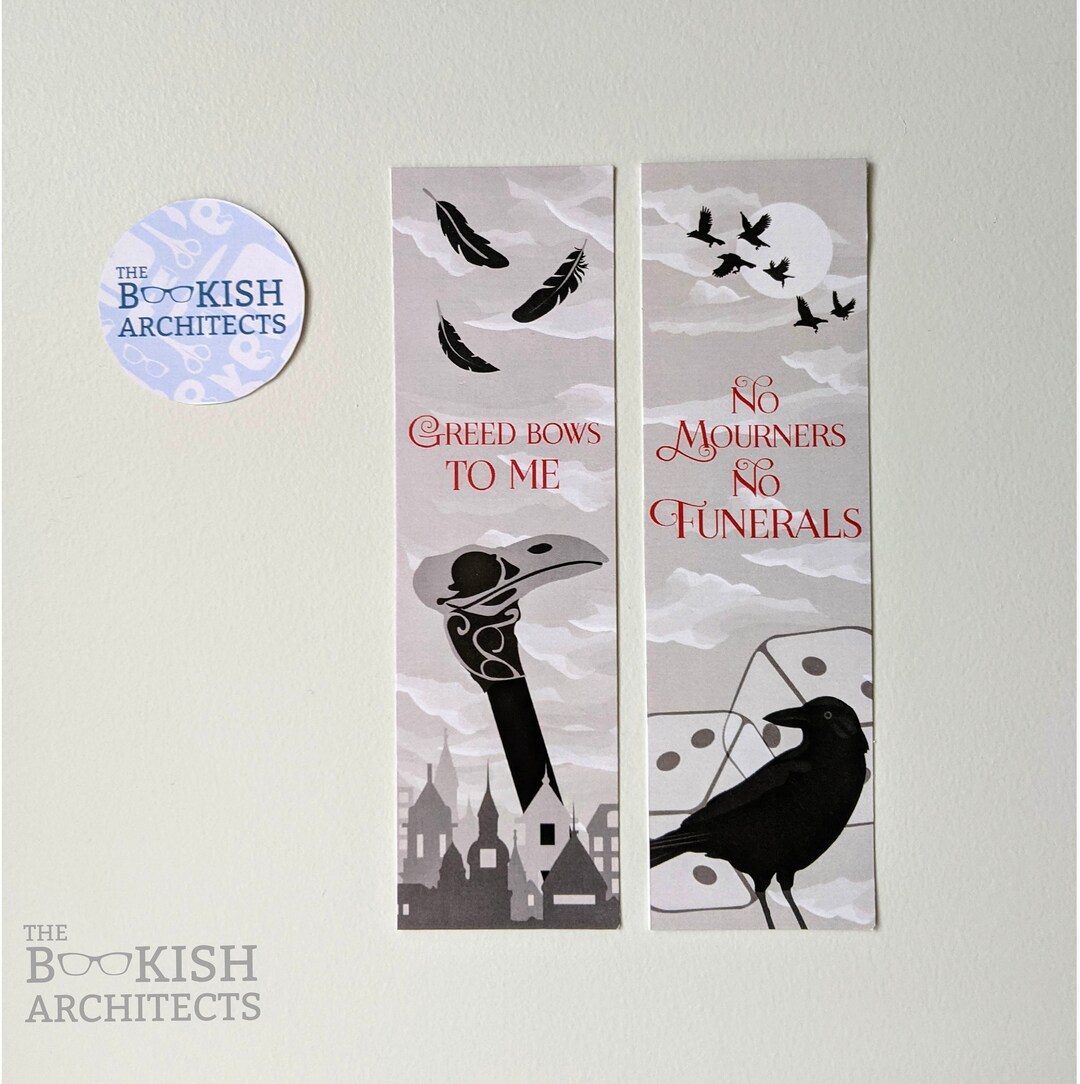 Six Of Crows Bookmarks par Leigh Bardugo Inspired Illustrated - Etsy France