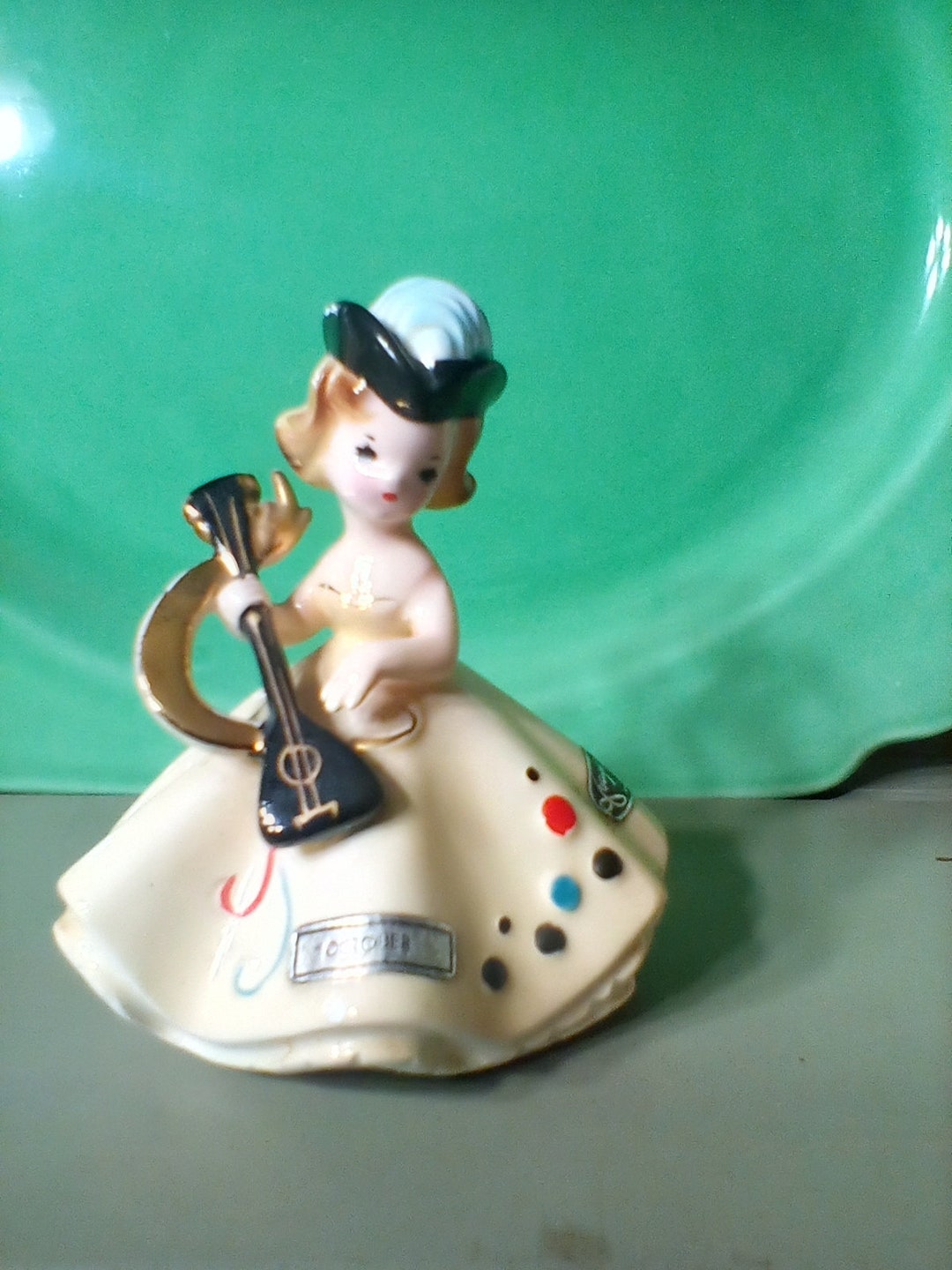 Josef Original Girl Playing Mandolin Rare - Etsy