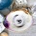 All Seeing Eye, Clam Shell Dish, Decoupage Shell, Trinket Dish, Ring ...