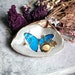 Butterfly Decoupage Clam Shell Blue Morpho Butterfly - Etsy
