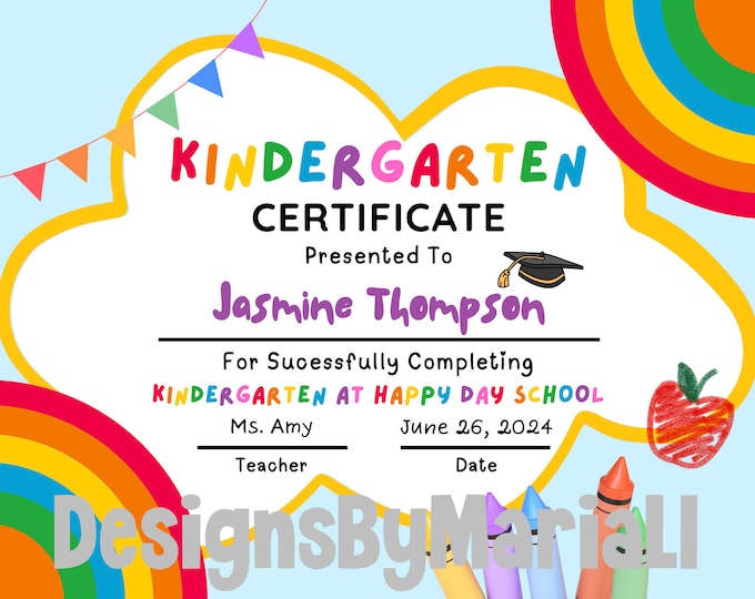 Editable Preschool Moving up Certificates - Etsy Canada