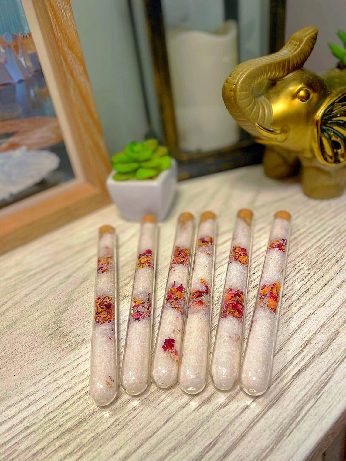 ROSE Test Tube Bath Salts, Party Favors, Wedding Favors, Bridesmaid ...
