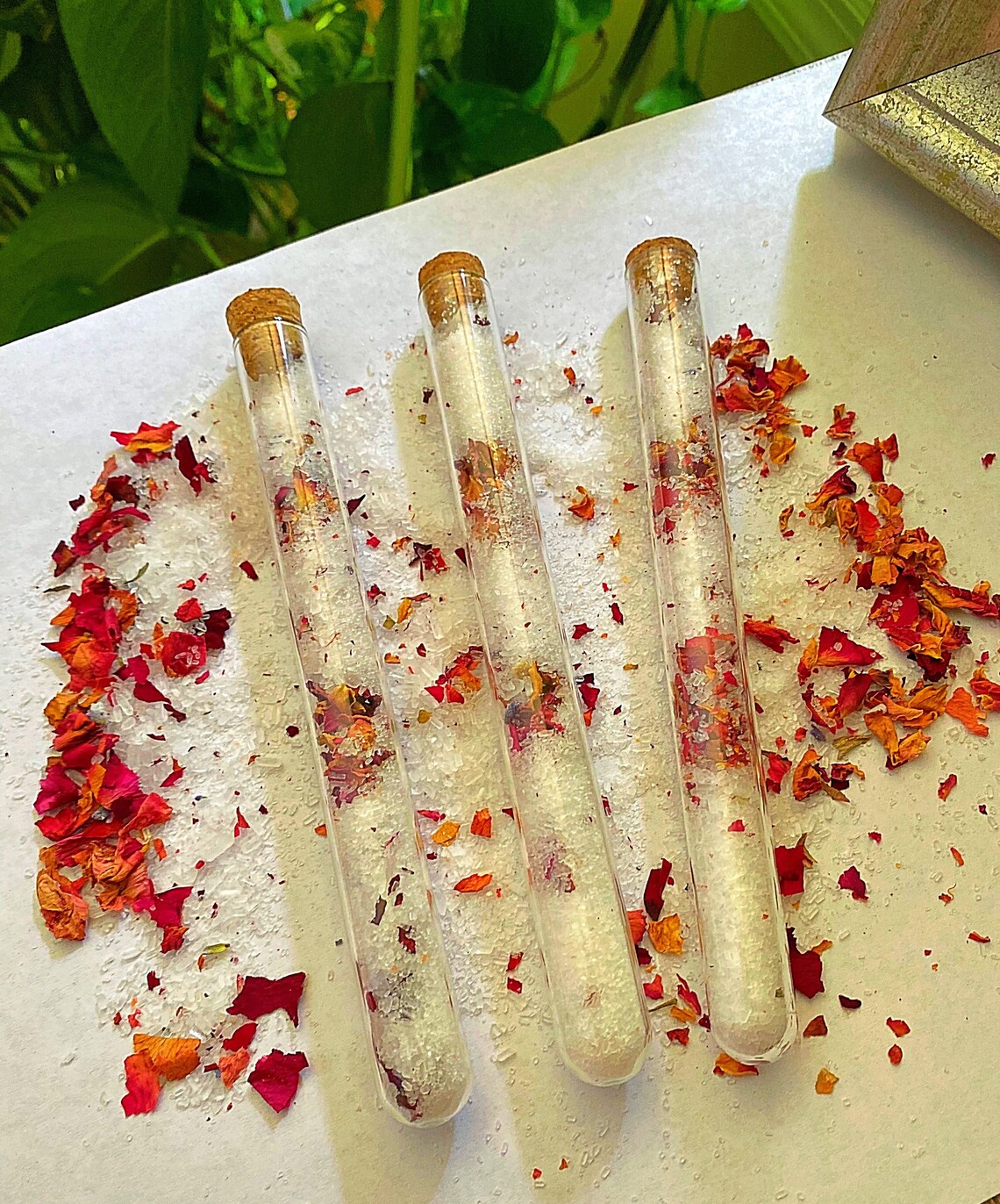 ROSE Test Tube Bath Salts, Party Favors, Wedding Favors, Bridesmaid ...