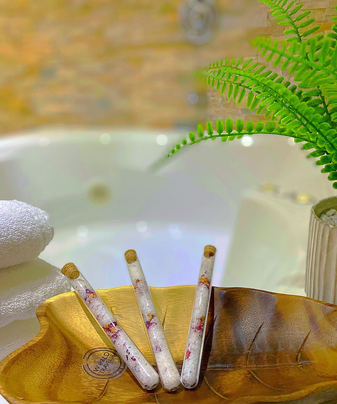 ROSE Test Tube Bath Salts, Party Favors, Wedding Favors, Bridesmaid ...