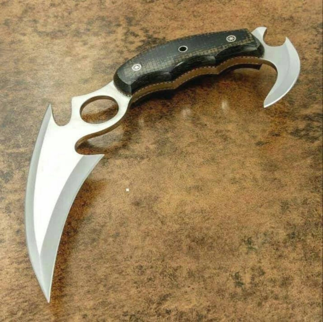 Coltello Karambit in acciaio D2Tool fatto a mano - Etsy Italia