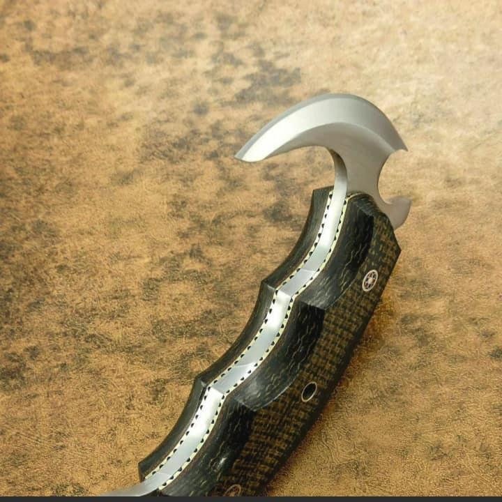 Coltello Karambit in acciaio D2Tool fatto a mano - Etsy Italia