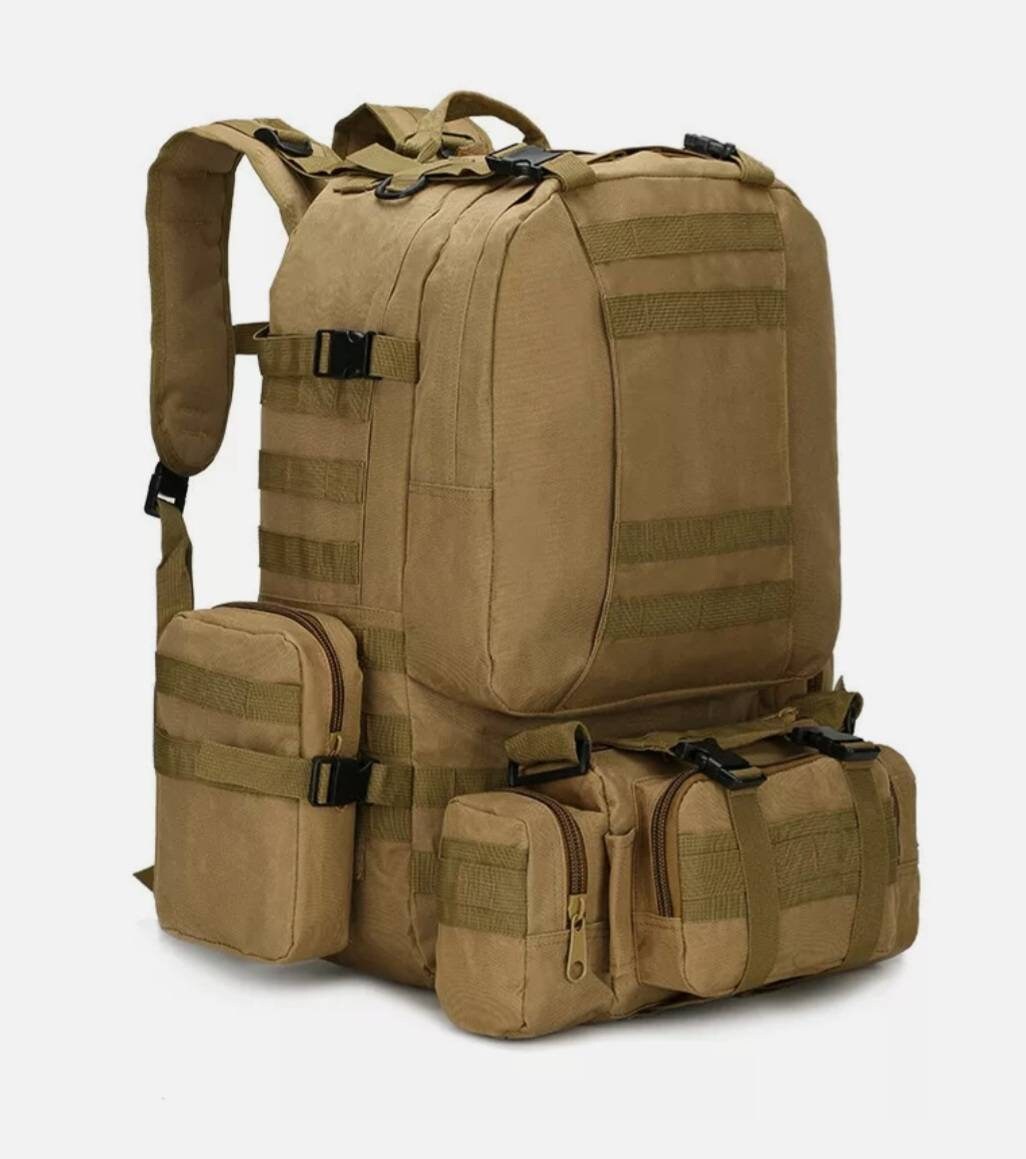 55L Large Size Military 4in1 Tactical Molle Bag for Camping, Hiking ...