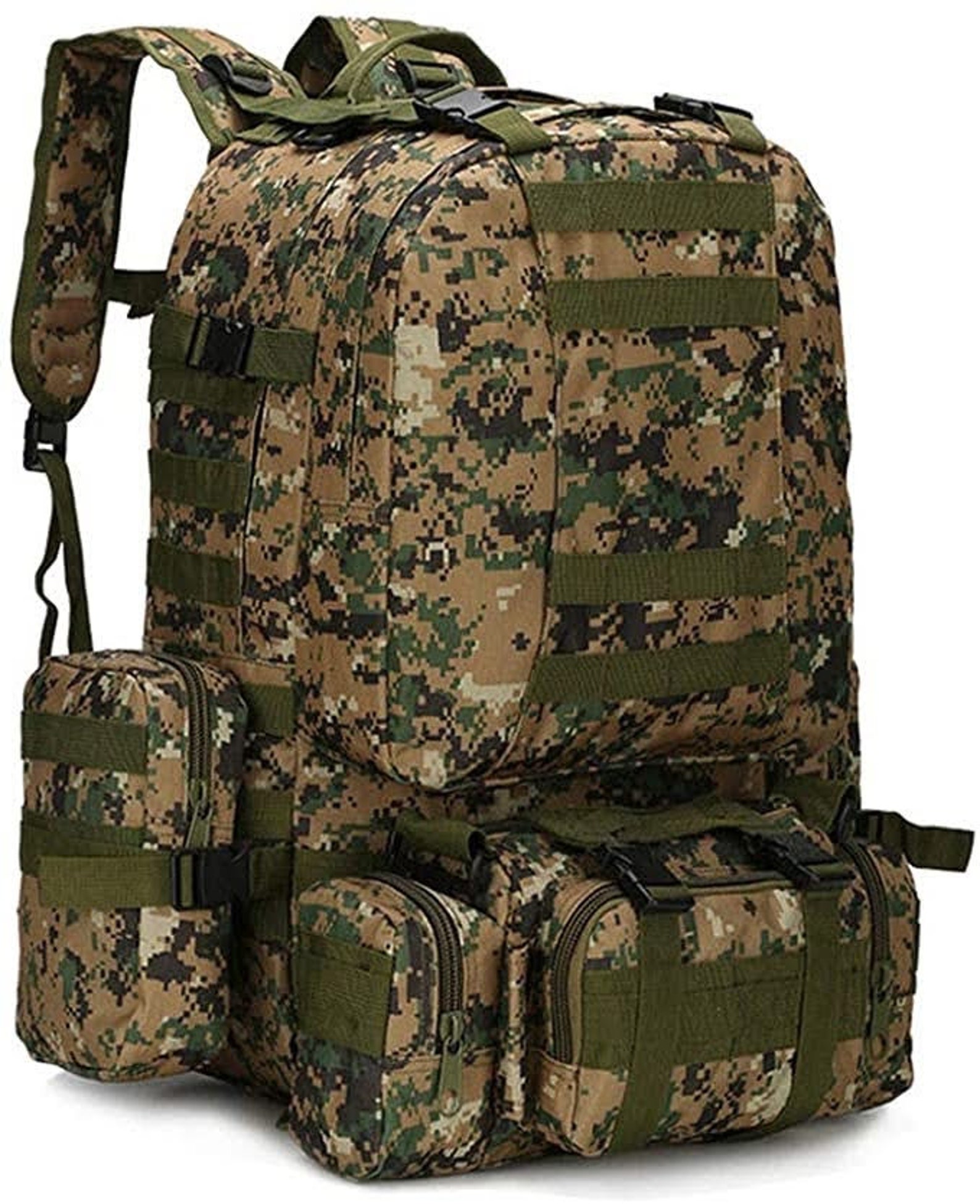 55L Large Size Military 4in1 Tactical Molle Bag for Camping, Hiking ...