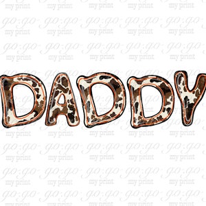 Daddy Png File Fathers Day Png Design Sublimation for Mugs Cow Dad Png ...
