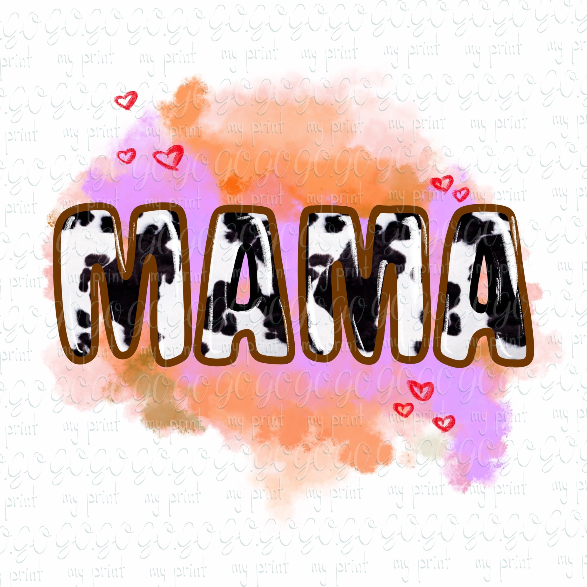 Mothers Day Png Files Mama Png Designs Cow Mom Sublimation - Etsy