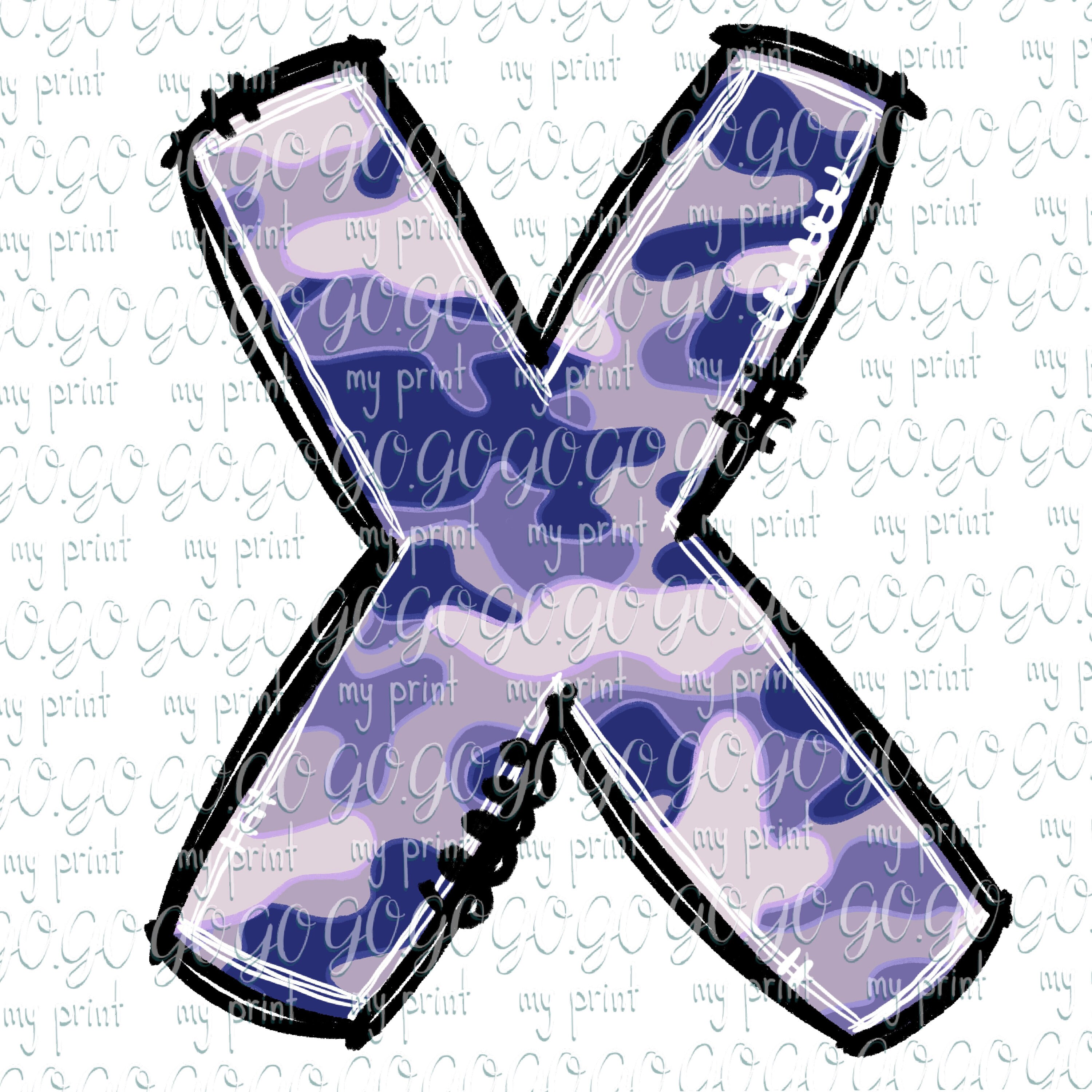 Alphabet Png Files Blue Camo Letters Camouflage Alphabet - Etsy