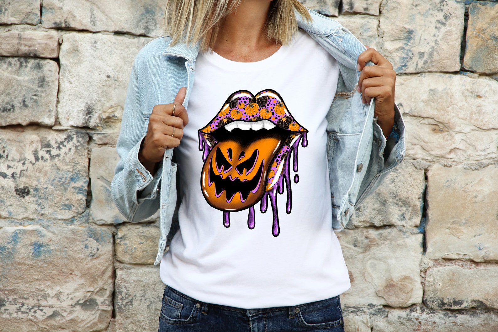 Halloween Png Halloween Lips Png Pumpkin Lips Fall Sublimation - Etsy