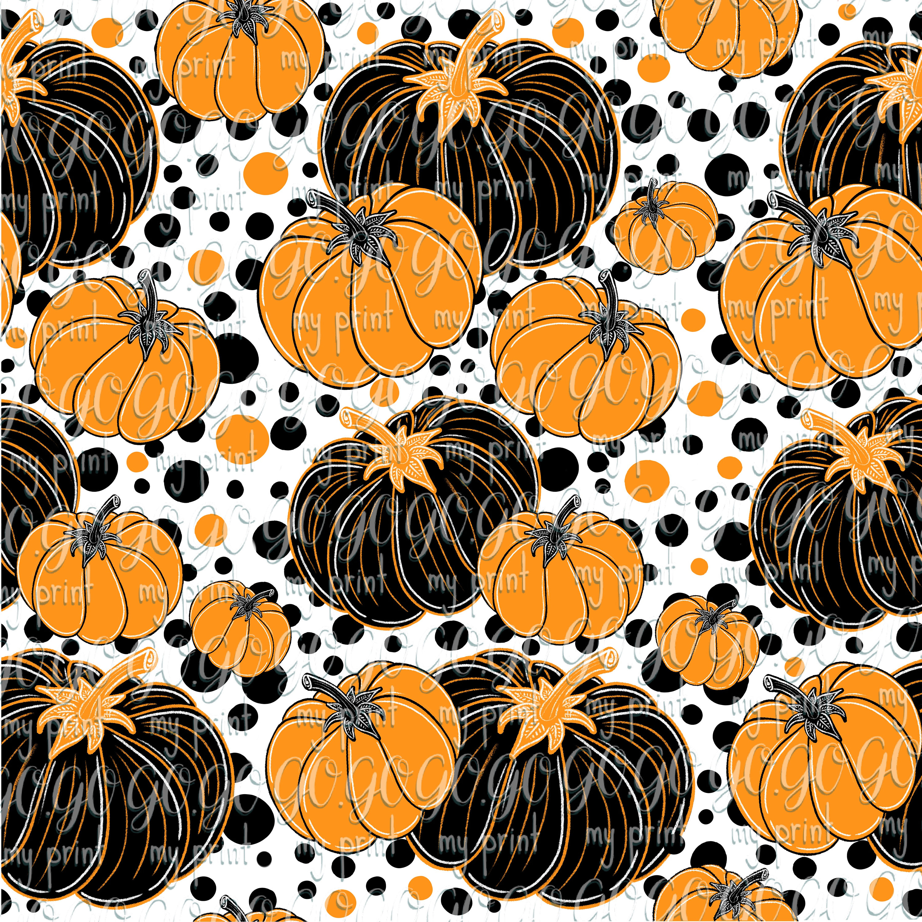 Seamless Files Pumpkin Seamless Pattern Fall Seamless File Halloween ...