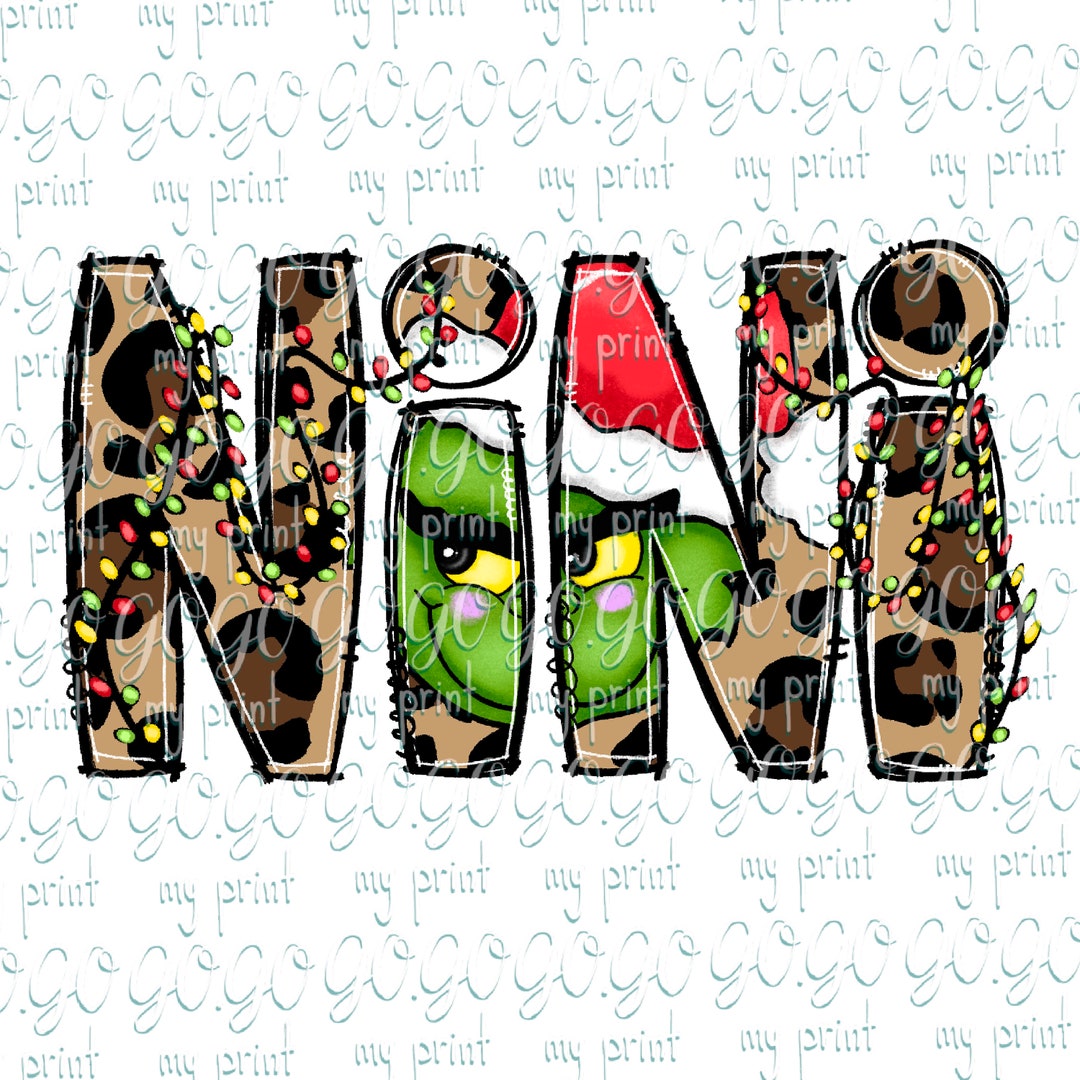 Christmas Png Files Leopard Nini Png Mean Green One Grin Face Christmas ...