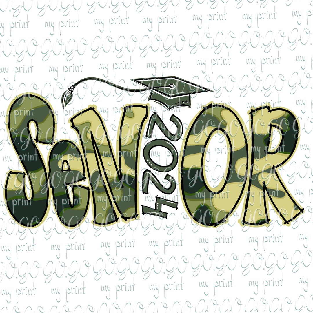 Senior Png Camo Senior 2024 Png Class of 2024 Sublimation Designs ...