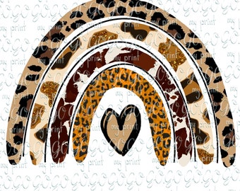 Leopard Rainbow Bundle Sublimation Pngrainbow Bundle Png - Etsy