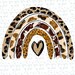Leopard Rainbow Heart Png Sublimation Designs Cheetah Clip Art Rainbow ...