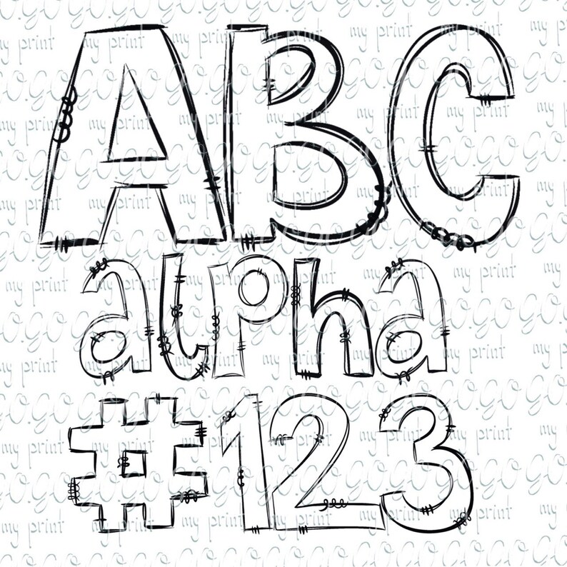 Alphabet Png Files Letters With Transparent Inside PNG SVG EPS - Etsy