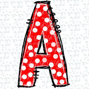 Alphabet Png Files Red White Pattern Fill Png Clipart Bundle Alphabet ...