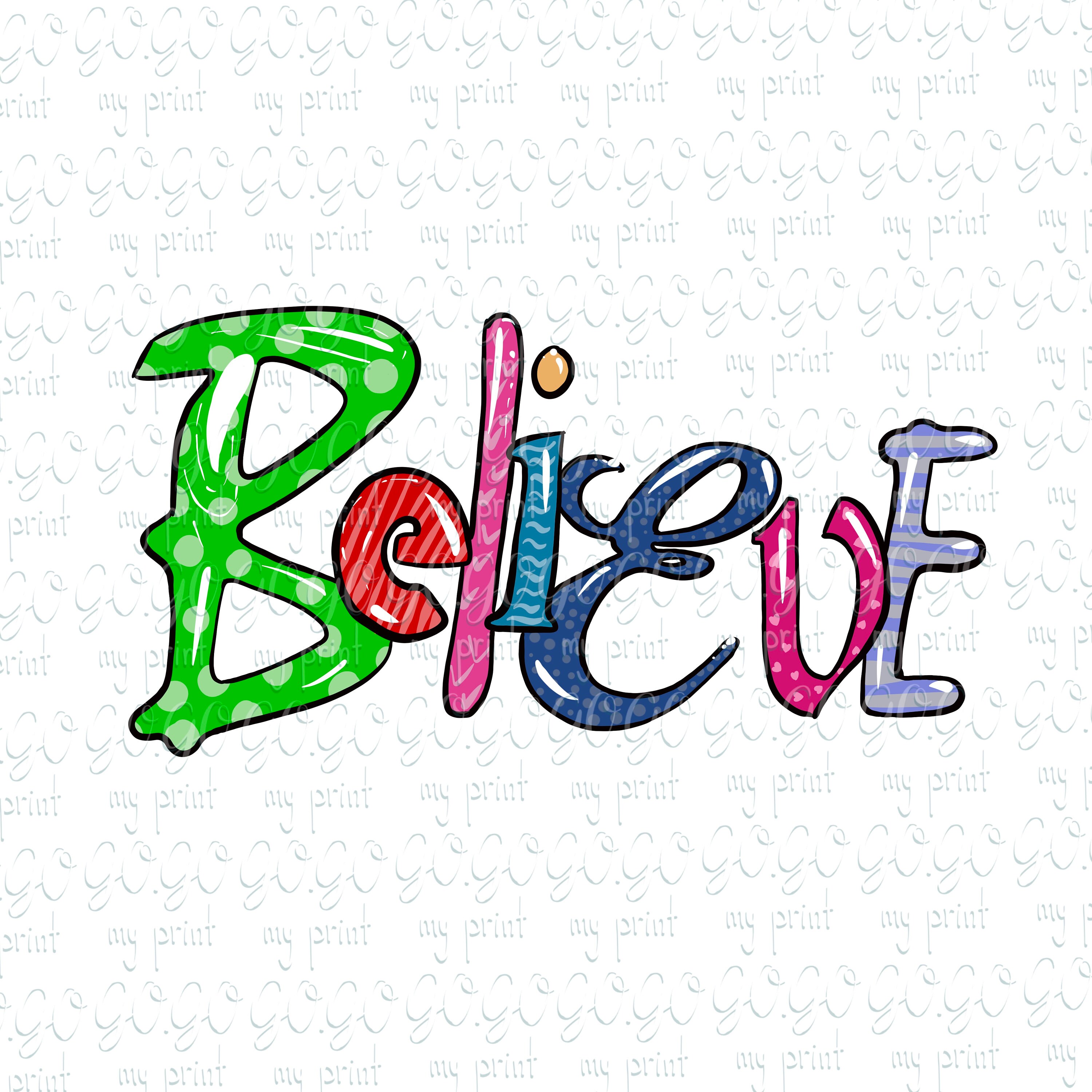 Believe Png Believe Sublimation Png Holiday Bible Verse | Etsy