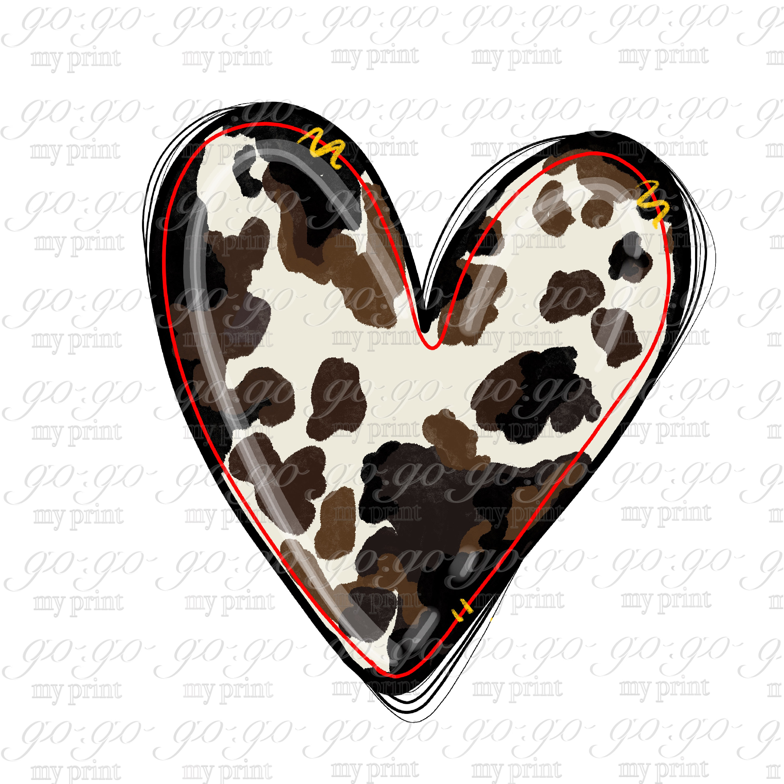 Valentines Day Png Western Cow Heart Png Sublimation Cowhide - Etsy UK