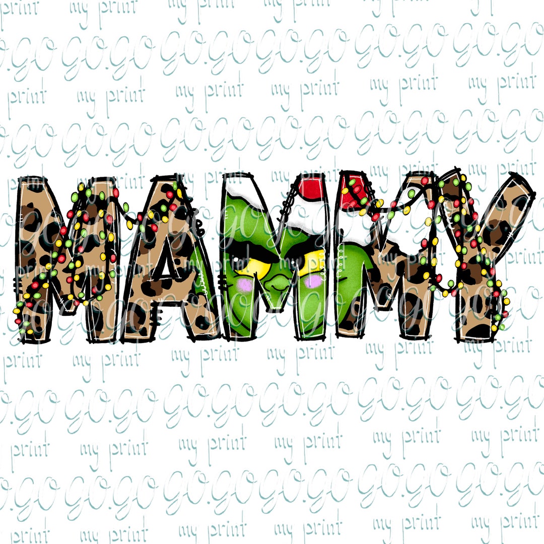 Christmas Png Files Leopard Mammy Png Grin Face Png Mama Christmas ...