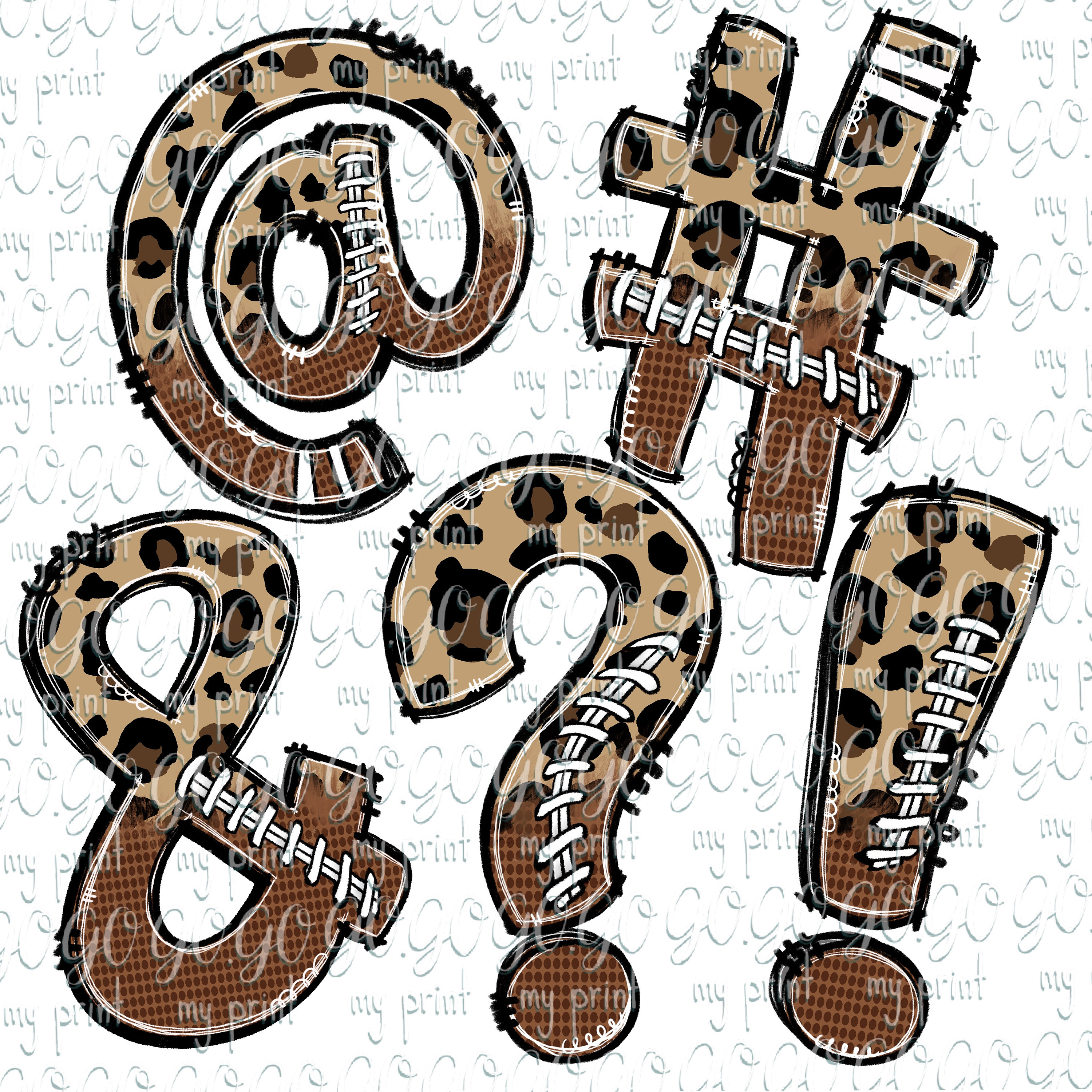 Alphabet Png Files American Football Font Numbers Font Doodle - Etsy